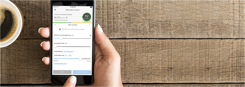 Put your retirement plan at your fingertips